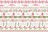 Pink floral border clipart, Cute flower divider edging (96316 ...