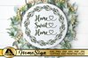 Home Sign SVG Home Round Sign SVG Farmhouse Wreath SVG (1105502 ...