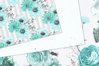 Turquoise Floral Digital Paper (475128) | Textures | Design Bundles