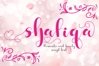 Shafiqa (462003) | Handwritten | Font Bundles