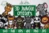 3D Jungle Animal Bundle, All of the Jungle Animals Papercut (1129069 ...