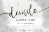 Demilo Handwritten Modern Brush Script Font with Swashes (299123) | Script | Font Bundles