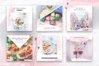 Instagram Watercolor Posts Pack (99846) | Websites | Design Bundles