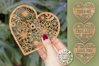 Romantic Hearts Collection for laser cutting. (425547) | Cut Files ...