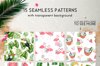 Tropical summer patterns (63921) | Patterns | Design Bundles