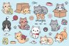 Cute Kittens Clipart set - 55 Cat images - Cat Bundle (520190 ...