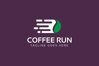 Coffee Running Logo (145165) | Logos | Design Bundles