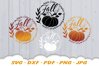 Circular Fall Leaves Pumpkin SVG DXF Cut Files (716566) | SVGs | Design ...
