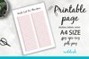 Printable page, wish list, A4 size, digital paper (848527) | Digital ...