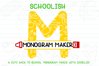 Schoolish Monogram Maker| Back to school font|Free Doodles (288646 ...