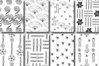 Line art Japanese Pattern Collection (464259) | Patterns | Design Bundles
