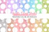 Watercolor Bubbles digital paper, Dotted pattern, Digital dots, pastel ...