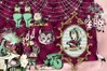 Blush Mint and Burgundy Alice In Wonderland Tea Party Graphi (80815 ...