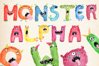 Monster kids alphabet clipart (32632) | Illustrations | Design Bundles