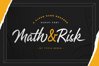 Math and Risk (430944) | Calligraphy | Font Bundles