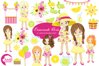 Lemonade Girls clipart AMB-2187 (548274) | Illustrations | Design Bundles