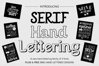 Serif Hand Lettering Font with 6 FREE SVG PNG Designs (771534) | Serif ...