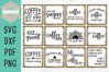 Coffee Bar Cut File Bundle (1249540) | Cut Files | Design Bundles