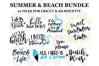 Summer & Beach Bundle, 10 Svg files (267302) | SVGs | Design Bundles