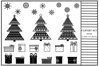 Christmas black and white clipart (1000747) | Illustrations | Design ...