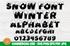 Snow Font SVG, Winter Svg, Christmas Alphabet Clipart (563755) | Cut ...