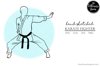 Hand drawn Male Karate Fighter Vector Sketch (515032) | SVGs | Design ...
