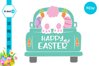 Easter Truck Svg, Easter Bunny Svg (521813) | SVGs | Design Bundles