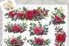Marsala red rose floral border clip art, wedding Watercolor (339622 ...