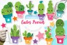 Cactus Friends graphics and illustrations