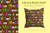 Library Books Shelf - Seamless Pattern