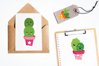 Cactus Friends graphics and illustrations