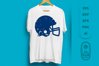 Distressed Football Helmet SVG - Football Svg (372639) | SVGs | Design ...