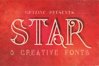 Star Typeface (48779) | Display | Font Bundles