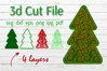 3D Christmas Tree Cut File SVG. Multilayer Mandala 3D SVG (1106964 ...
