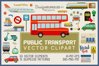Public Transport Vector Clipart Pack
