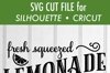 Fresh Squeezed Lemonade - Summer - Lemonade Sign - SVG DXF (261301 ...
