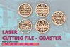Coaster - laser cutting file
