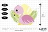 Pink flamingo illustration, summer clipart, tropical vector (515562 ...