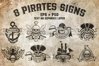 8 Pirates Signs (13588) | Logos | Design Bundles