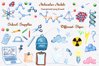 Science Watercolor Clip Art (846331) | Illustrations | Design Bundles