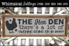 The Hen Den-Chicken Coop SVG (714955) | Cut Files | Design Bundles
