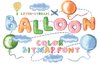 'Balloon' color bitmap font (1123435) | SVG / Color | Font Bundles