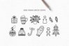Hand drawn Christmas clipart | Cute Holiday digital stamps