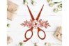 Floral scissors svg, sewing svg (524837) | Cut Files | Design Bundles