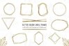 Glitter golden elegant wedding geometric frames png (209981 ...