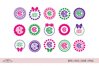 Circle Monogram Frames SVG Cut Files (16560) | Cut Files | Design Bundles