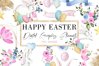 Happy Easter|Watercolor Elements clipArt (236789) | Illustrations ...
