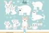 Arctic Animals Clipart (156260) | Characters | Design Bundles