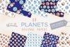 Planets Seamless Patterns Digital Papers Moon Space