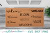 Welcome mat multiple SVG, DXF, PNG (586687) | Cut Files | Design Bundles